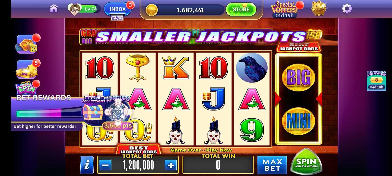 Bet Rewards on Heart of Vegas – Product Madness Support Center